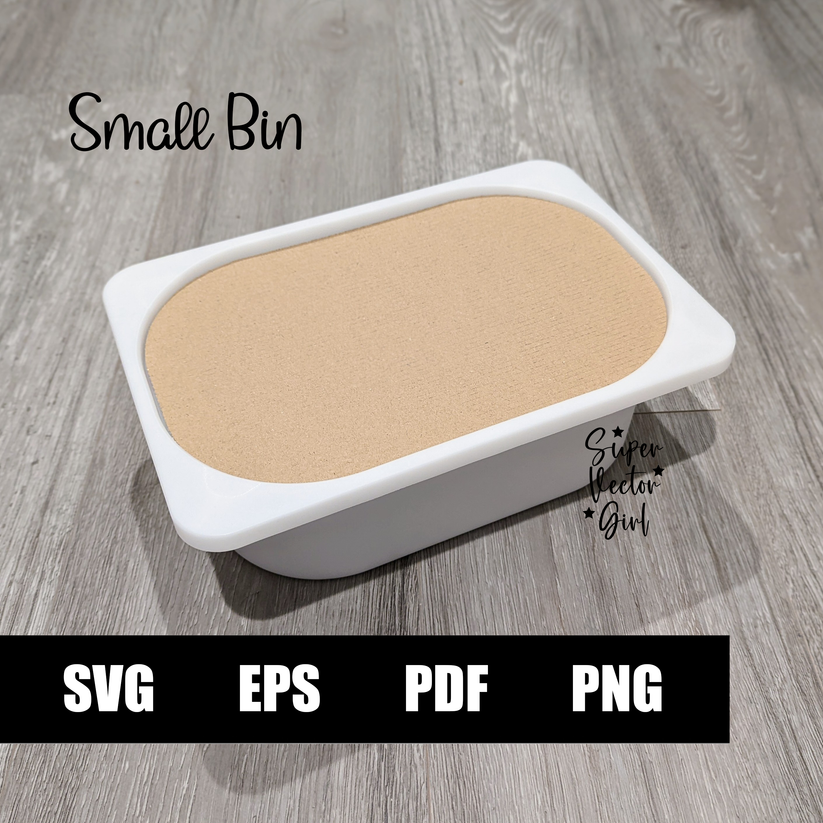 DIY Trofast Small Bin Lid, SVG and pdf Template for IKEA Small Bins, D ...