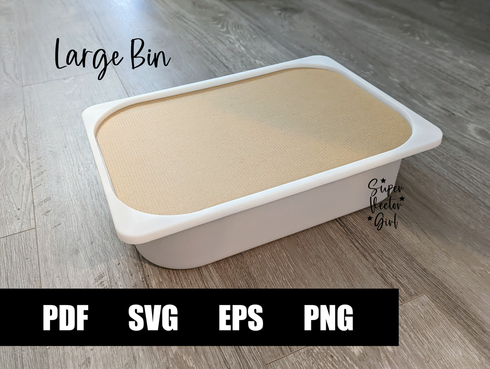 DIY Trofast Large Bin Lid, SVG and pdf Template for IKEA Large Bins, D ...