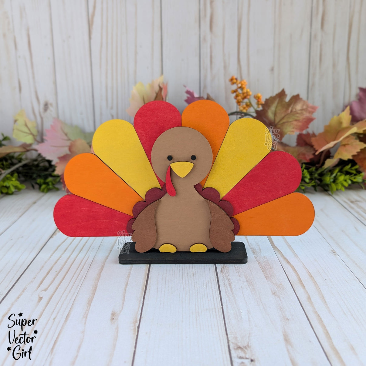 Thankful Turkey With Removable Feathers, Family Turkey, Table Seating ...