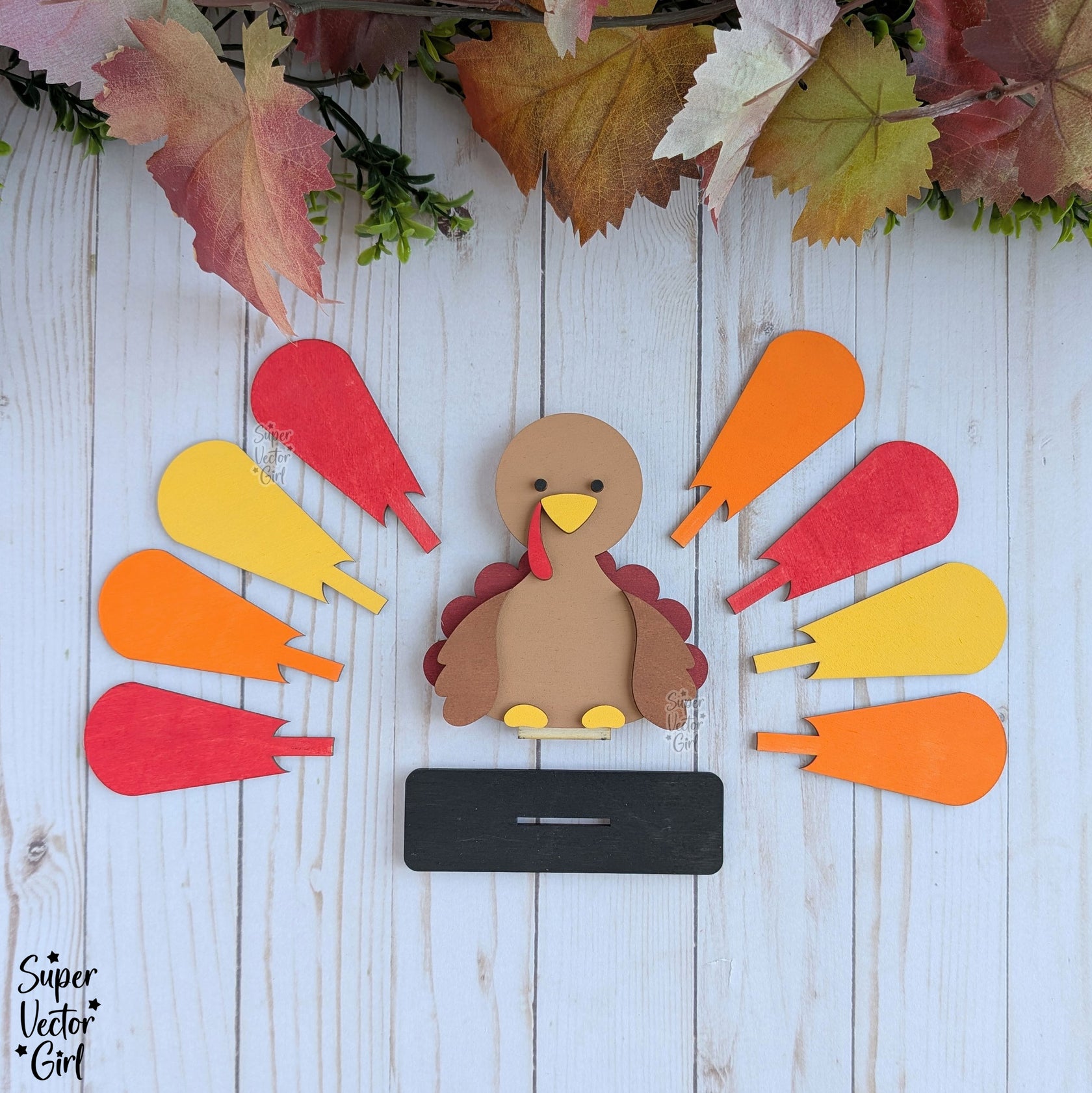 Thankful Turkey With Removable Feathers, Family Turkey, Table Seating ...