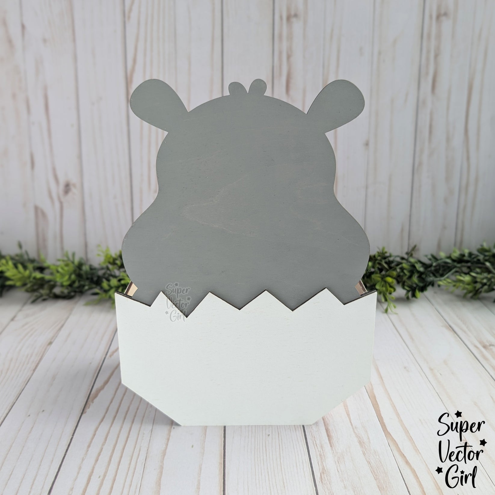Hippo Easter Basket Crate, Easter Treats Box, SVG, Laser Cut File, xTo ...