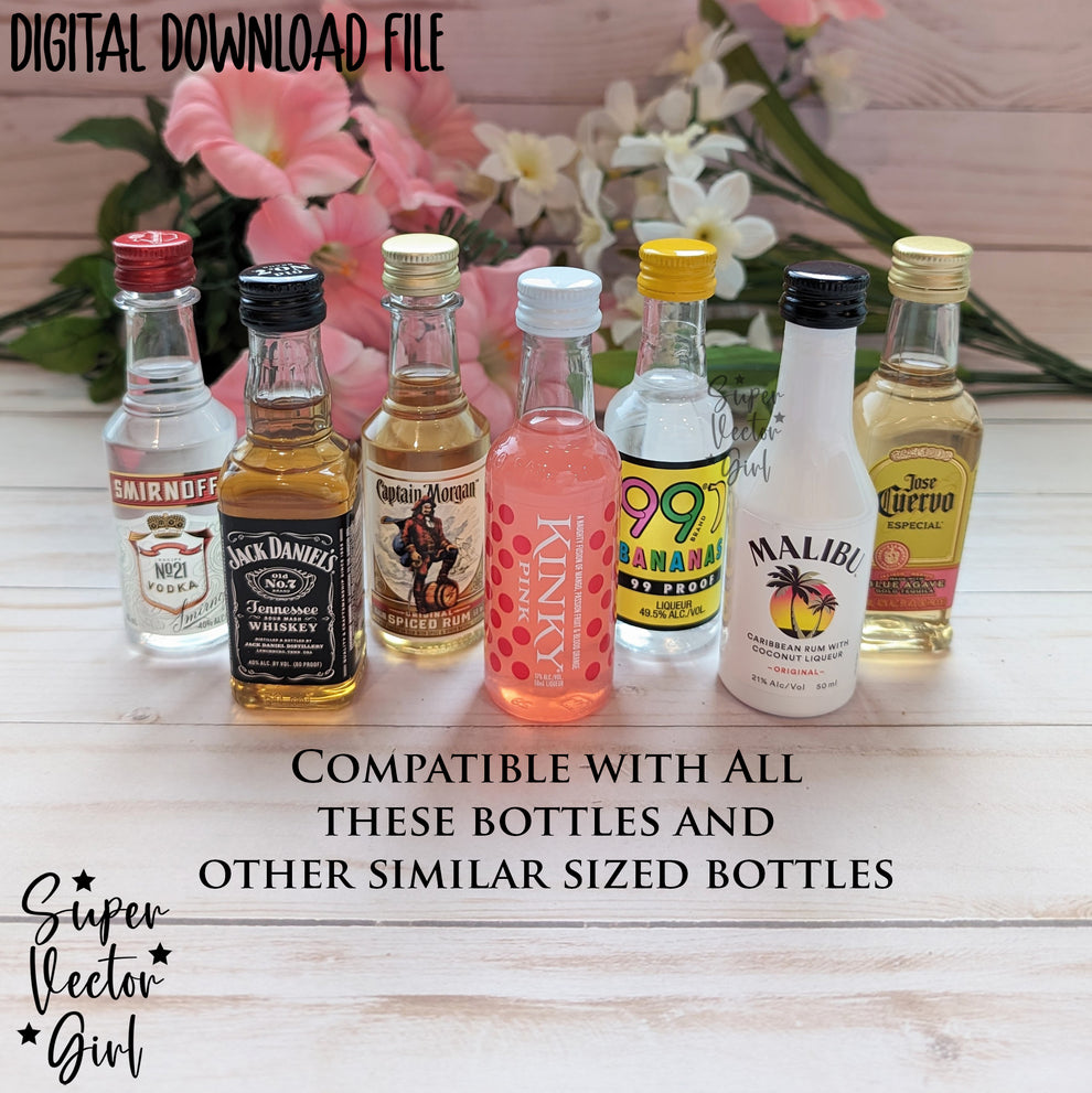 Birthday Cake Shooter Holder, SVG, Laser Cut File, Mini Alcohol Bottle ...
